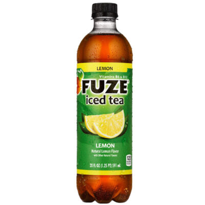 FUZE ICED TEA LEMON BOTTLES 24/20 OZ – USA Concession