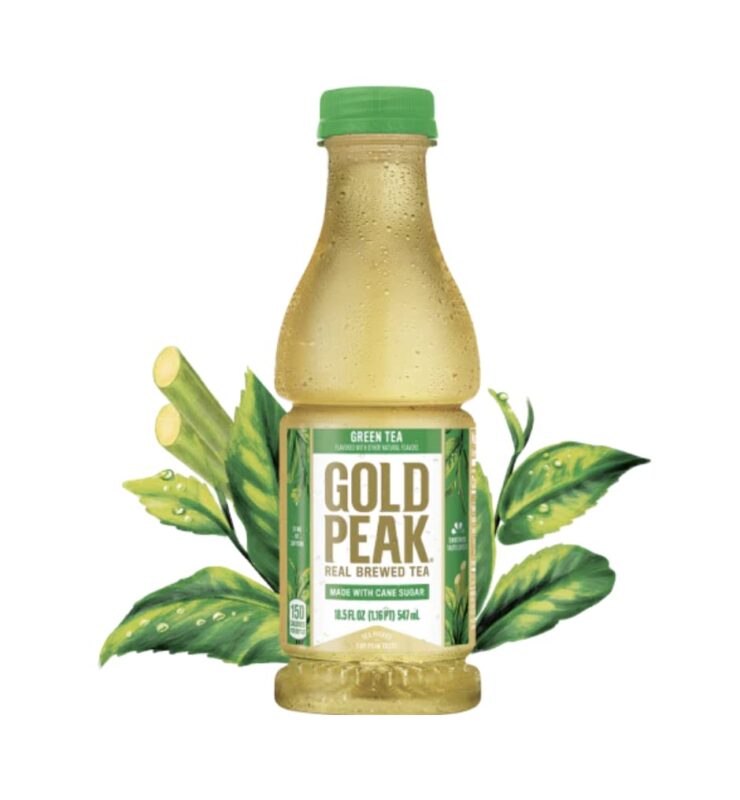 GOLD PEAK SWEETENED GREEN TEA BOTTLES 12/18.5 OZ – USA Concession