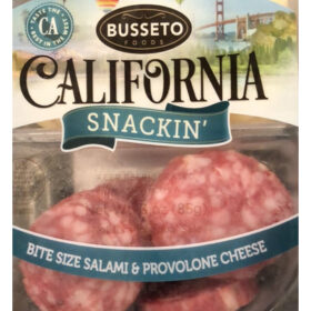 BUSSETO FOODS CALIFORNIA SNACKIN’ TRAYS BITE SIZE SALAMI & PROVOLONE ...