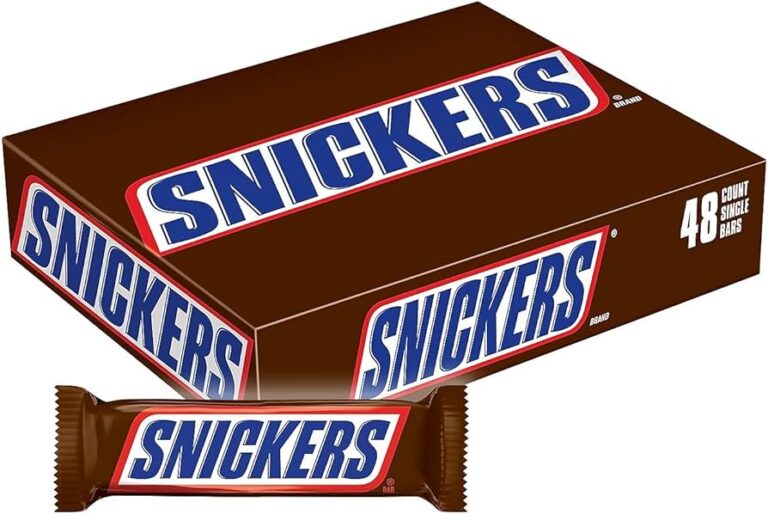 SNICKERS SINGLE SIZE CHOCOLATE CANDY BARS 48/1.86 OZ – USA Concession