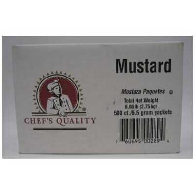 CHEF’S QUALITY MUSTARD CQ 500CT – USA Concession