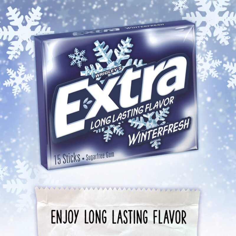 EXTRA GUM WINTERFRESH LONG LASTING CHEWING GUM 10/15 STICKS – USA ...