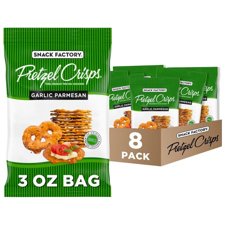 PRETZEL CRISPS GARLIC PARMESAN PEGGABLE BAG 8/3 OZ – USA Concession