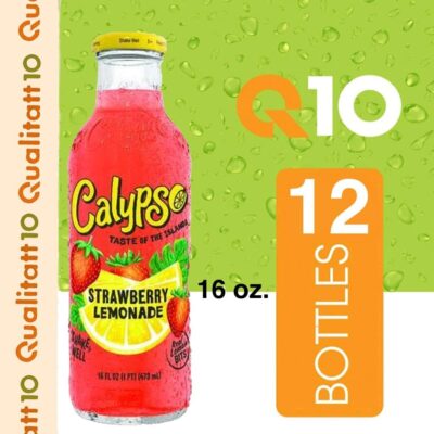 CALYPSO STRAWBERRY LEMONADE GLASS BOTTLES 12/16 OZ – USA Concession