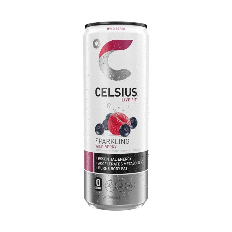 CELSIUS SPARKLING WILD BERRY FUNCTIONAL ESSENTIAL ENERGY DRINK CAN 12/ ...