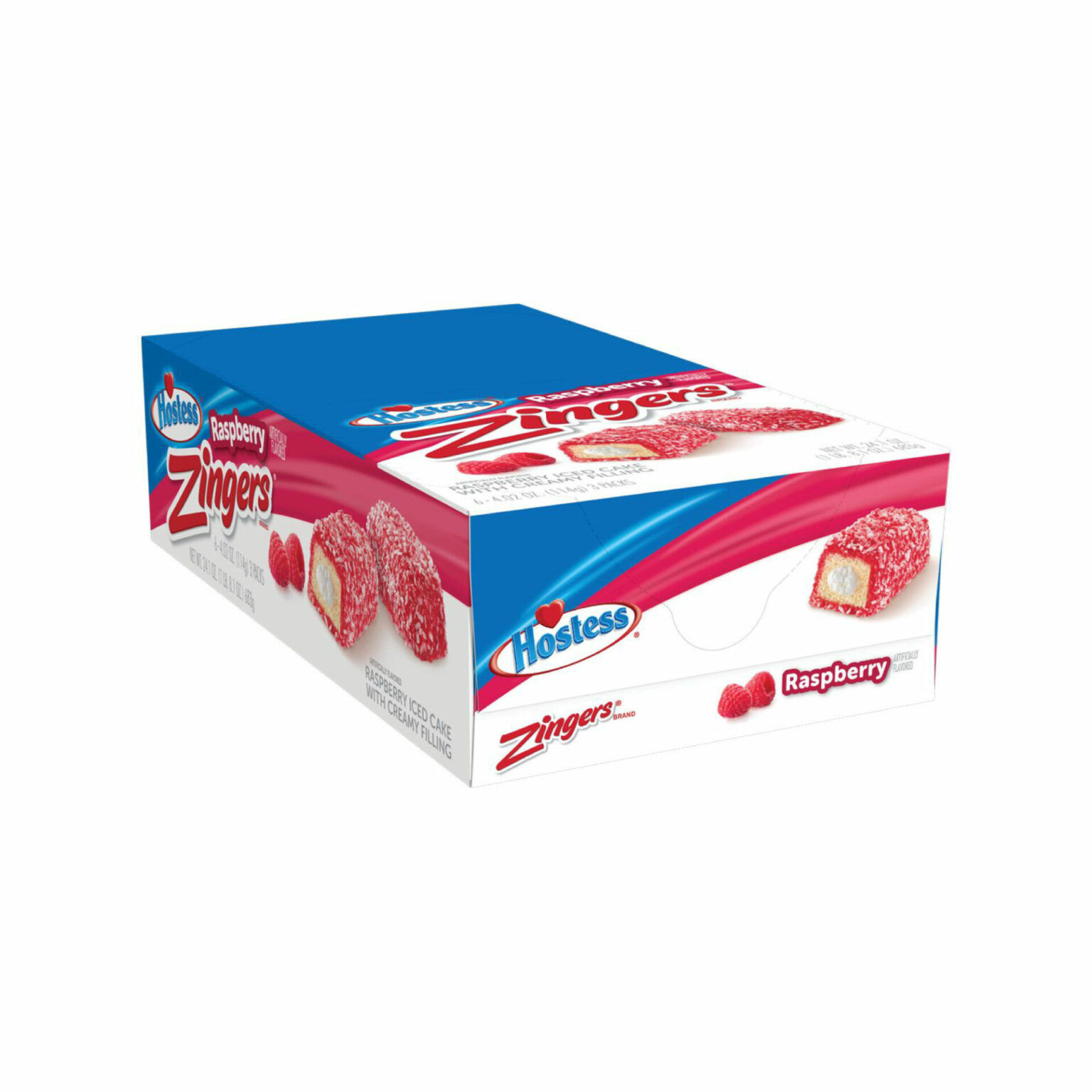 HOSTESS RASPBERRY ZINGERS 6/4.02 OZ – USA Concession
