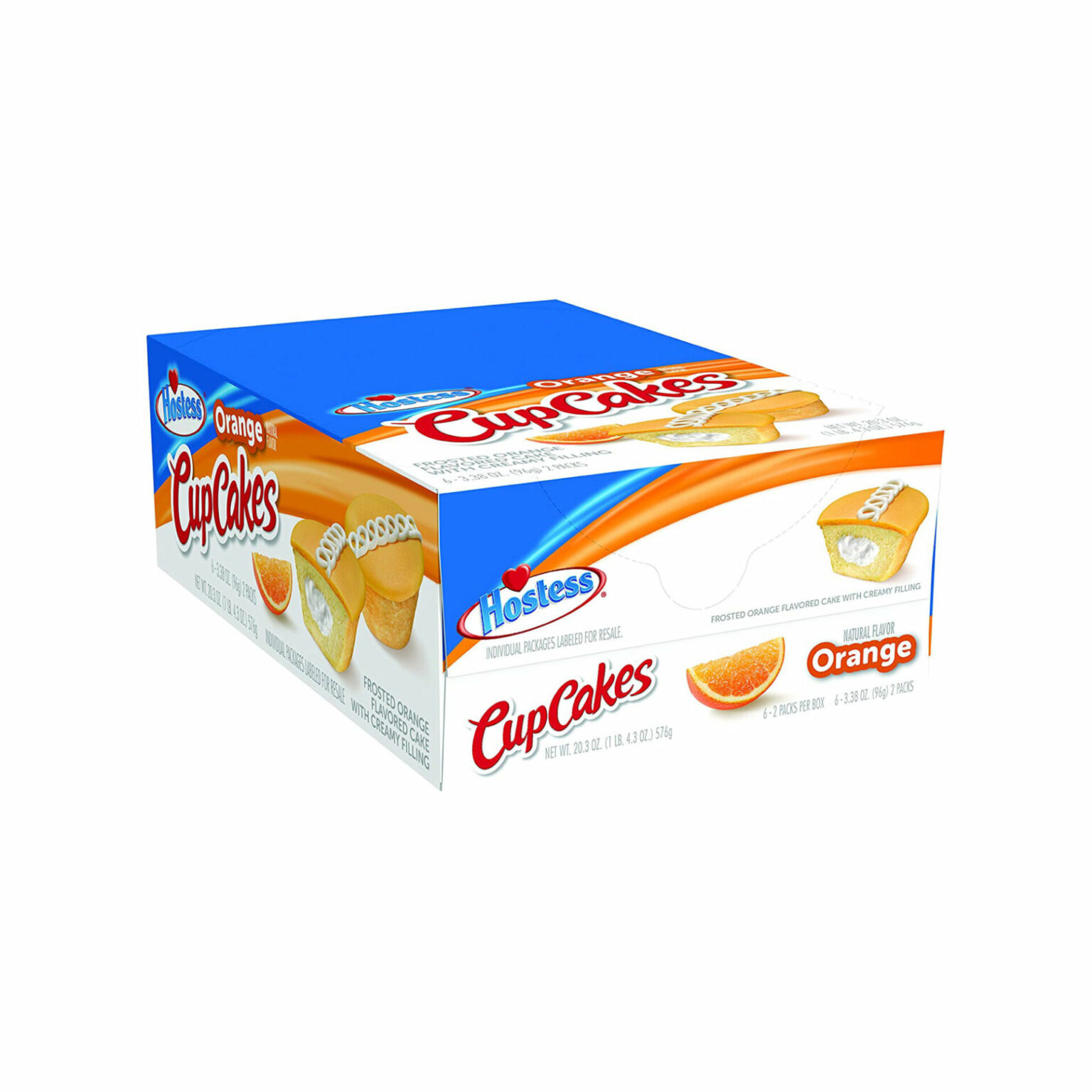 HOSTESS ORANGE CUPCAKE 6/3.38 OZ – USA Concession