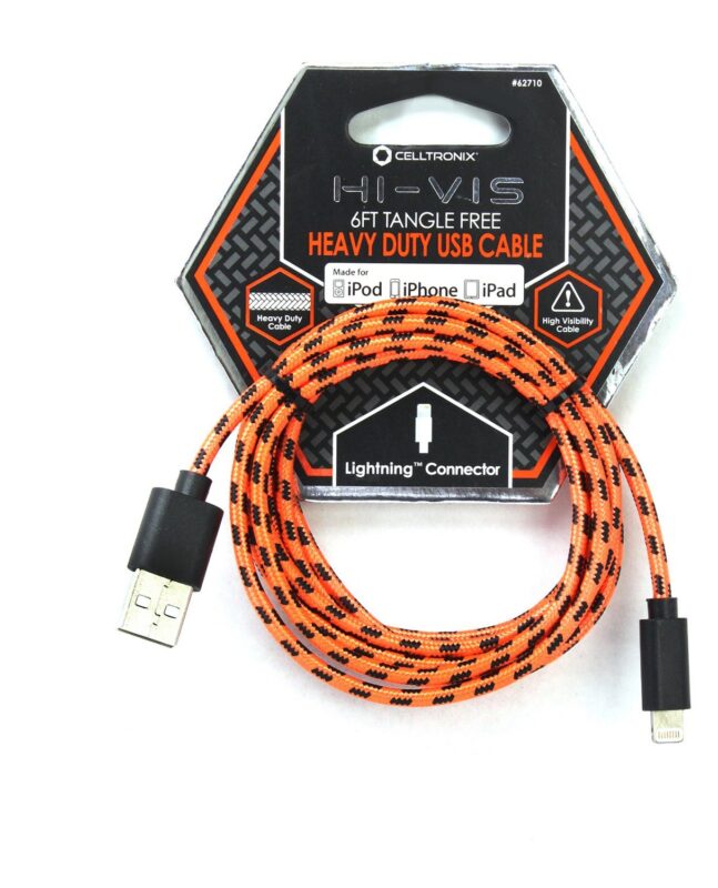 CELLTRONIX TITANIUM EXTRA LONG CABLE USB TYPE C 8 FEET ORANGE – USA ...
