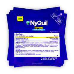 VICKS NYQUIL SEVERE COLD & FLU NIGHT TIME DISPENSER BOX 32/2 LIQUICAPS ...