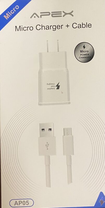APEX AP05 MICRO CHARGER PLUS DATA CABLE 1 PCS – USA Concession