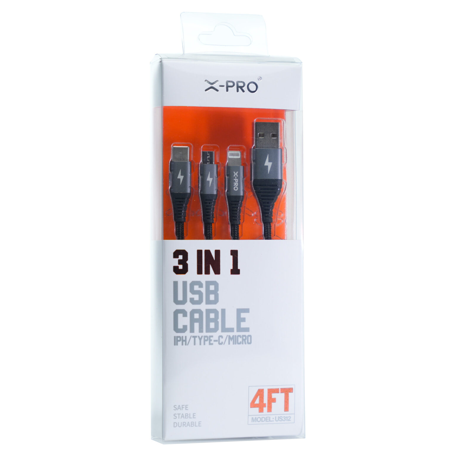 X-PRO US312 3IN1 USB CABLE 1 PCS – USA Concession