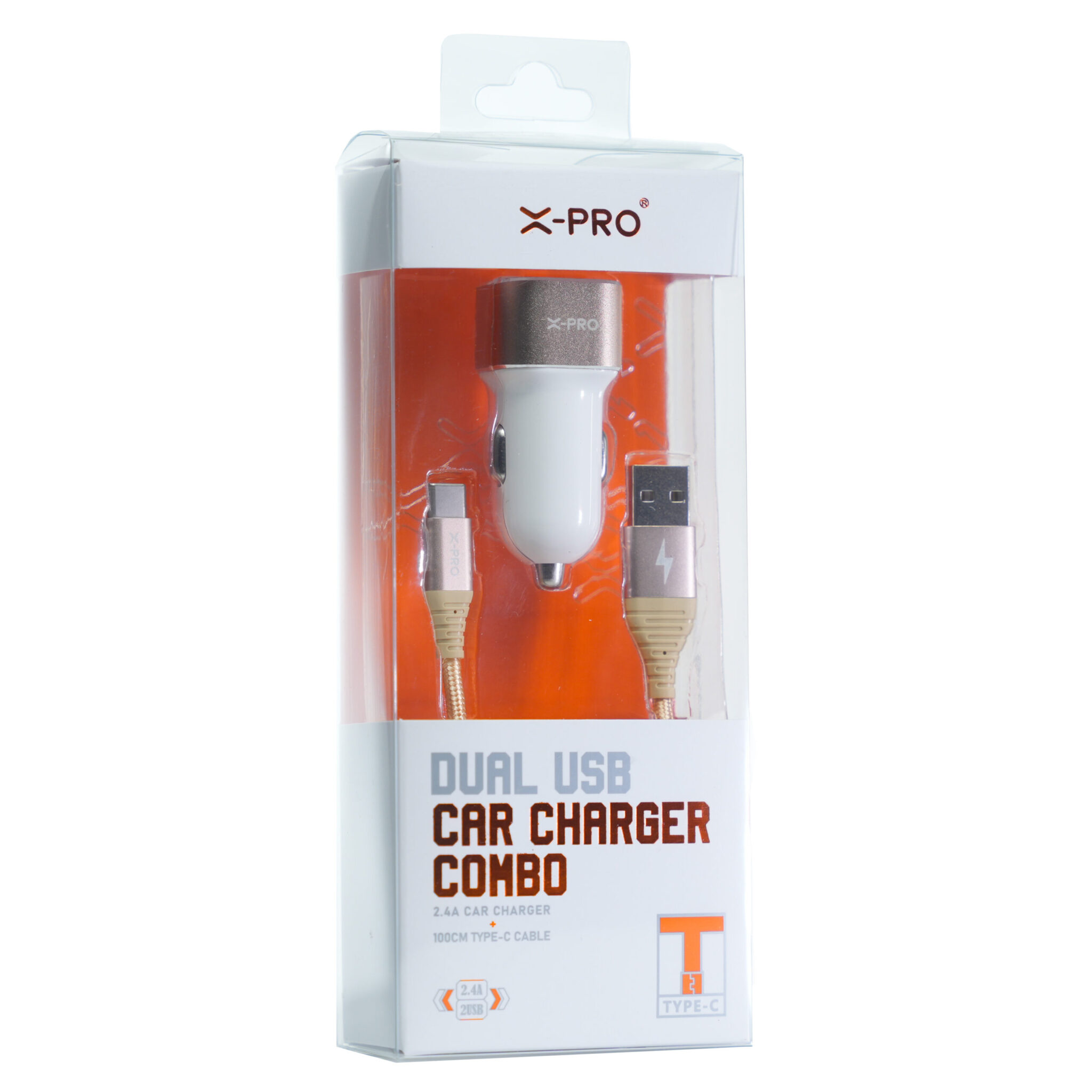 X-PRO USC4T DUAL USB CAR CHARGER TYPE-C PREMIUM QUALITY 1 PCS – UCE ...