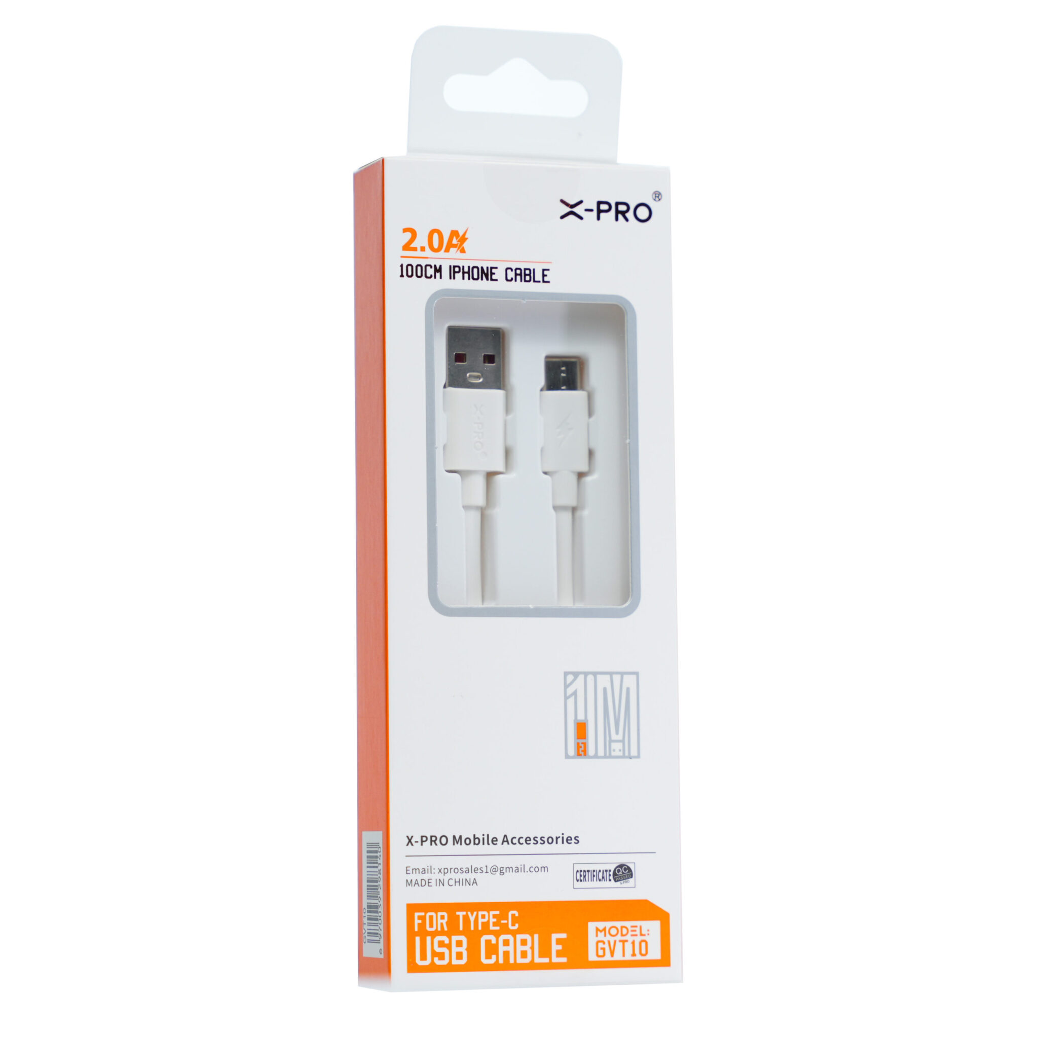 X-PRO UST10 TYPE-C USB CABLE 100 CM PREMIUM QUALITY BLACK 1 PCS – USA ...