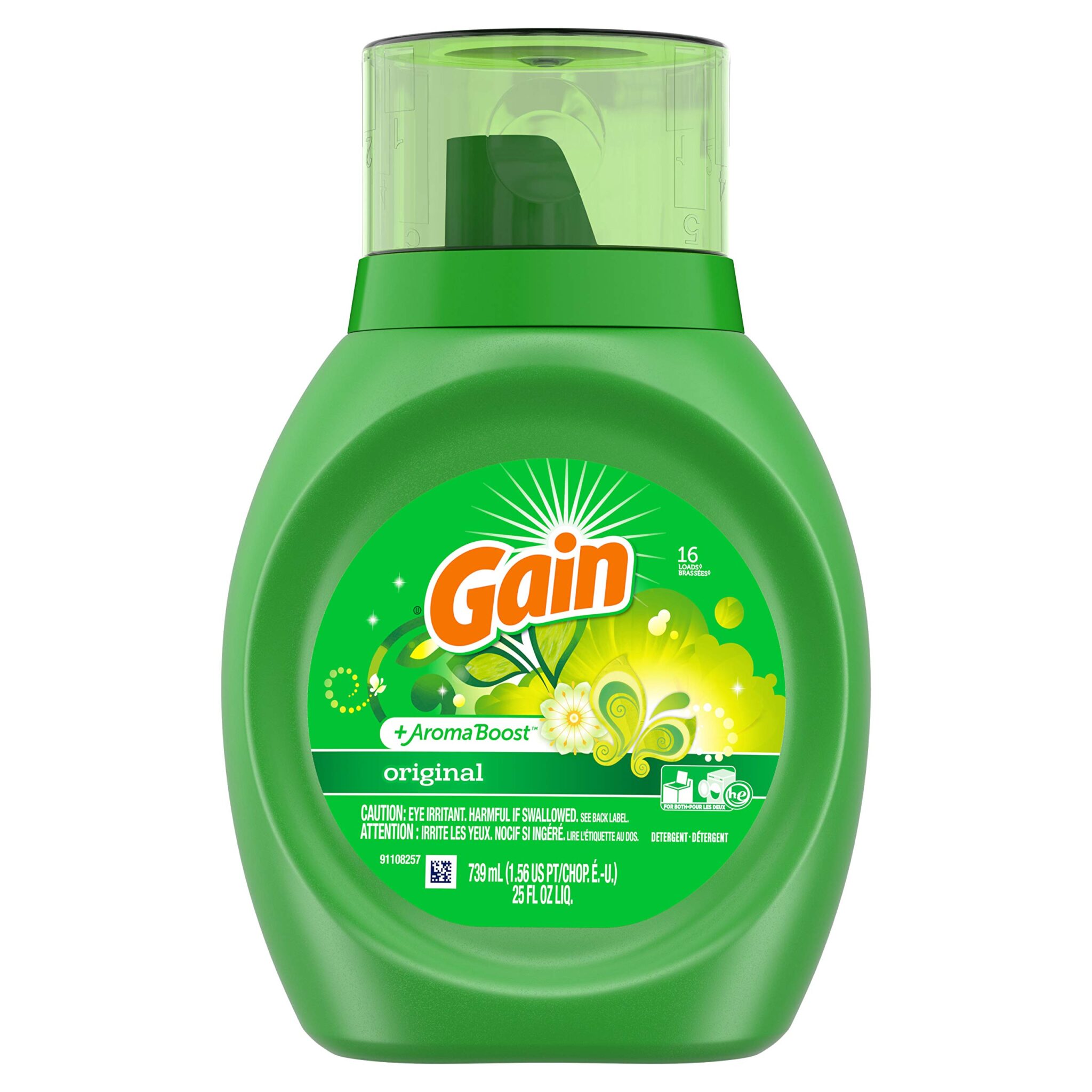 GAIN LIQUID LAUNDRY DETERGENT ORIGINAL 16 LOADS 6/25 OZ – USA Concession