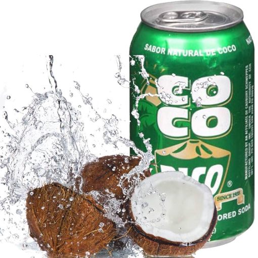 COCO RICO NATURAL COCONUT FLAVORED SODA 24/12 OZ – USA Concession